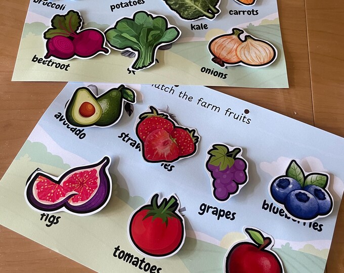 Fruit & Vegetable Matching Game: Preschool Nutrition Lesson (PDF ...