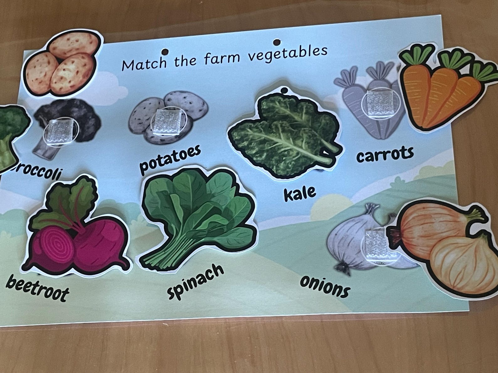 Fruit & Vegetable Matching Game: Preschool Nutrition Lesson (PDF ...
