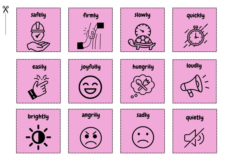 Adverbs Flash Cards: Colourful Semantics Vocabulary Building (digital ...