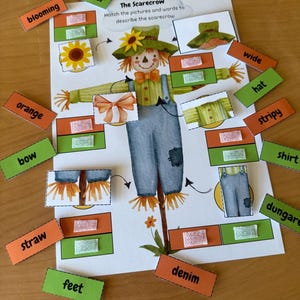 Fall Scarecrow Activity for Preschool | Autumn Speech & Language ...