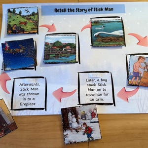 Stick Man Story Sequencing: Montessori Printable (PDF) - Etsy UK