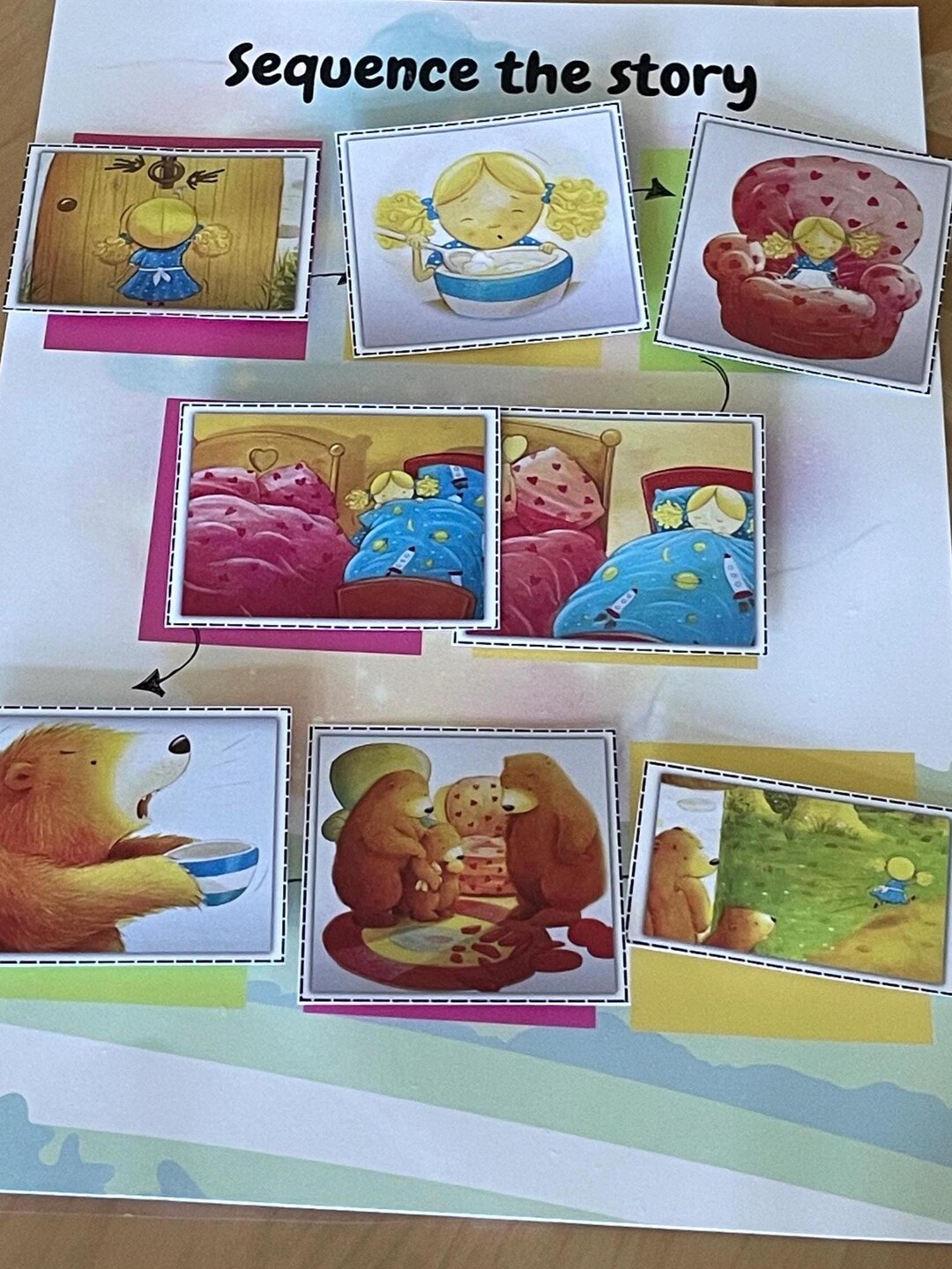 Goldilocks & the Three Bears Preschool Story Sequencing Activities ...
