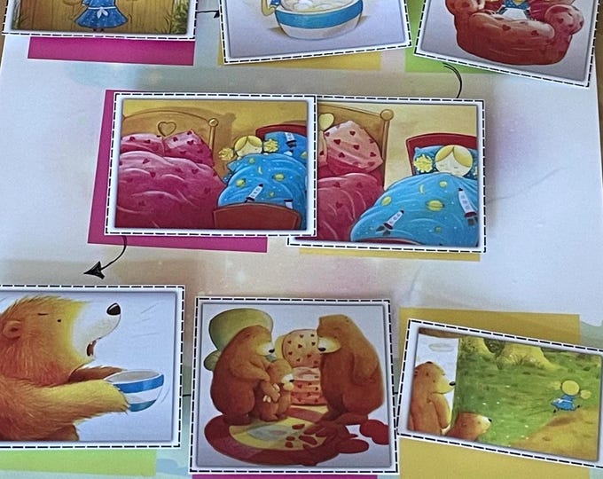 Goldilocks & the Three Bears Preschool Story Sequencing Activities ...