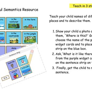 Colourful Semantics Preschool Printables for Kids Speech and Language ...