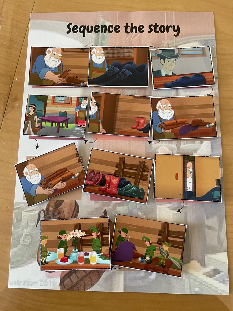 The Elves and the Shoemaker for Preschool Story Sequencing Printables ...