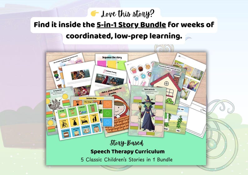 Goldilocks and the Three Bears Activity Bundle: Speech Therapy ...