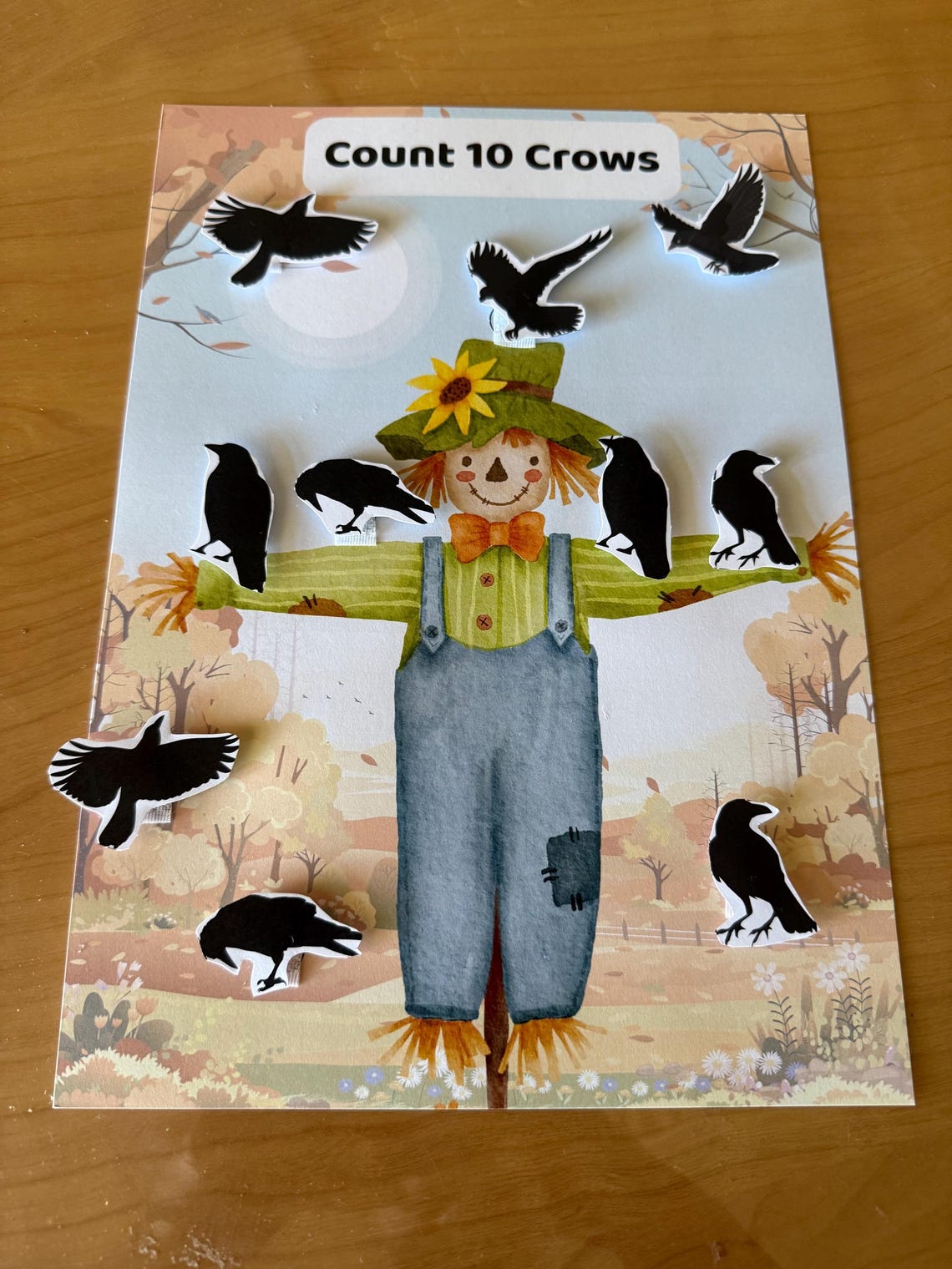 Autumn Scarecrow Counting Activity: Fall Theme, Preschool Math ...