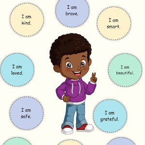 Self Affirmation Posters for Boys With SEMH for Positive Mental Health ...