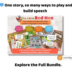 Little Red Hen Sequencing Activity | Preschool Speech & Language ...