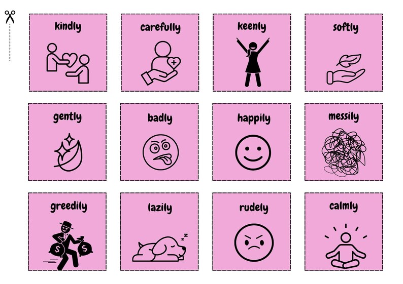 Adverbs Flash Cards: Colourful Semantics Vocabulary Building (digital ...