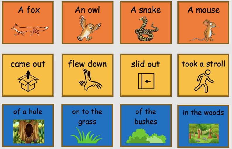 The Gruffalo Activity Bundle for Story Telling for Speech and Language ...