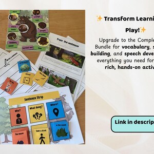 The Gruffalo Preschool Character Description Printable for Homeschool ...