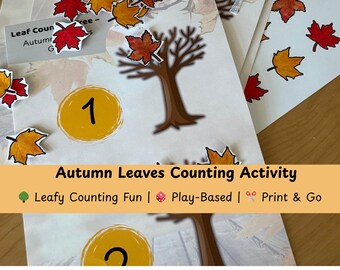 Autumn Scarecrow Counting Activity: Fall Theme, Preschool Math ...
