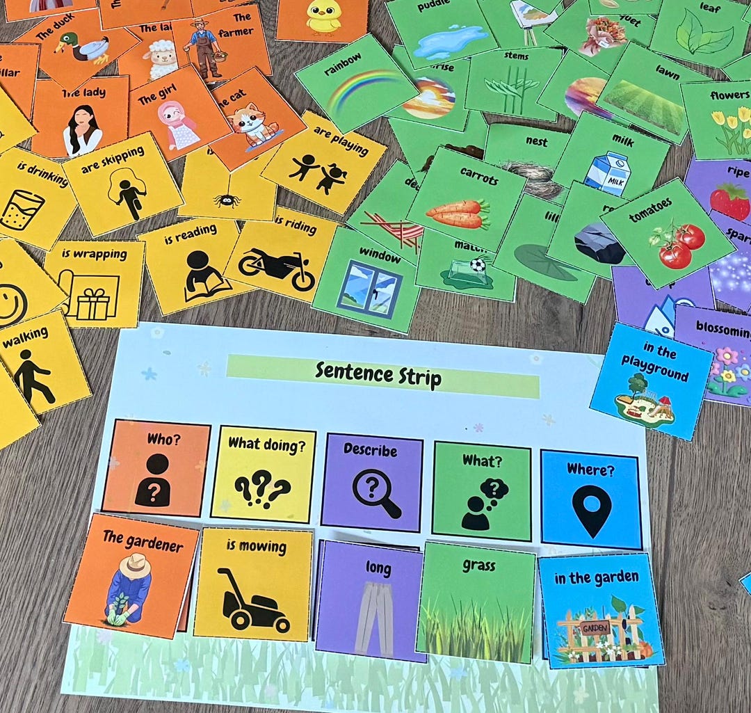 Spring Preschool Speech & Language Activity | Colourful Semantics ...