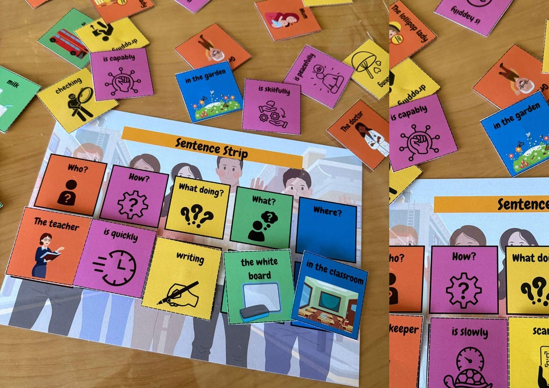 Everyday People Themed Colourful Semantics, Sentence Building ...