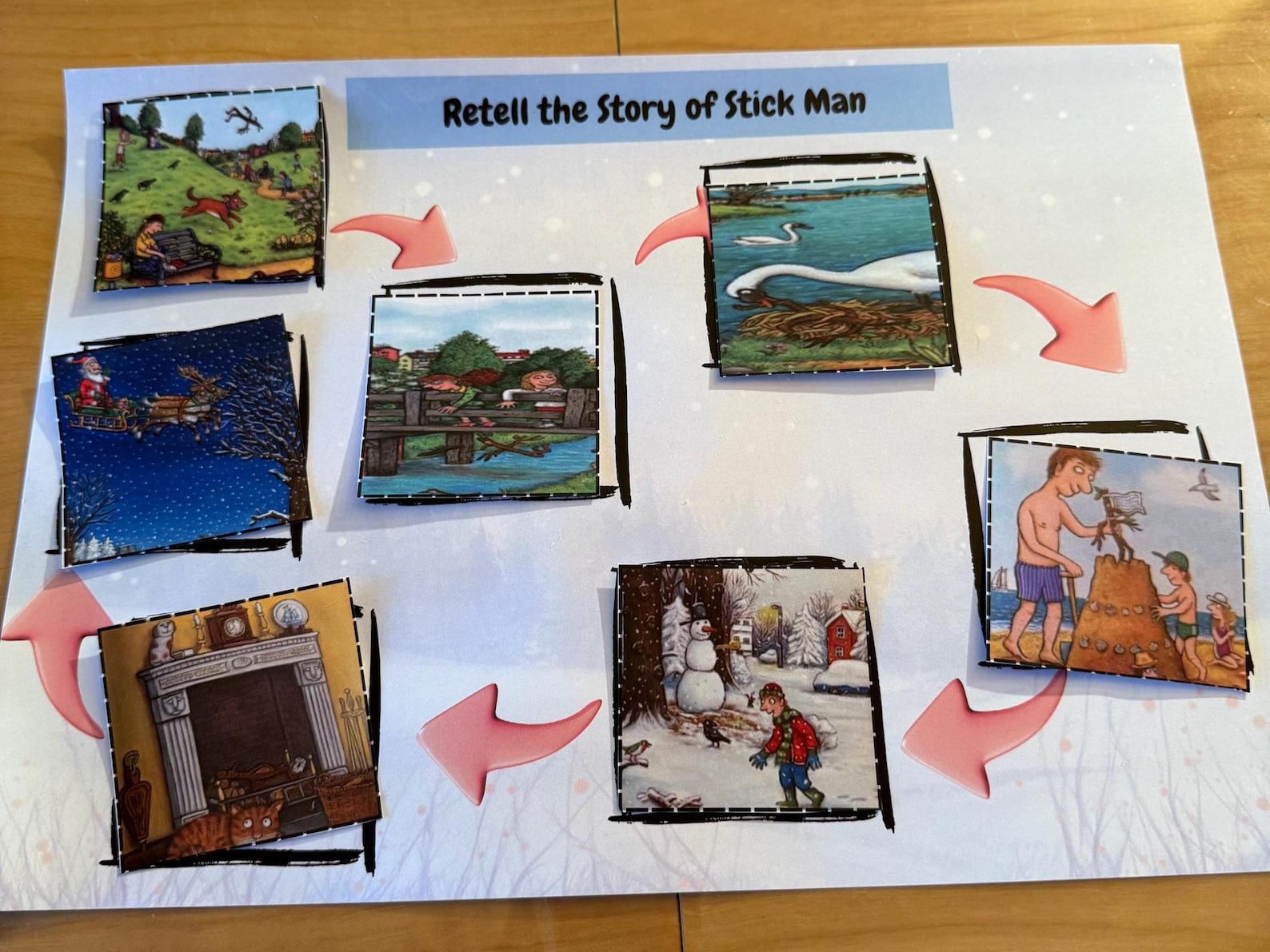 Stick Man Story Sequencing: Montessori Printable (PDF) - Etsy UK