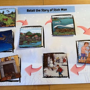 Stick Man Story Sequencing: Montessori Printable (PDF) - Etsy UK