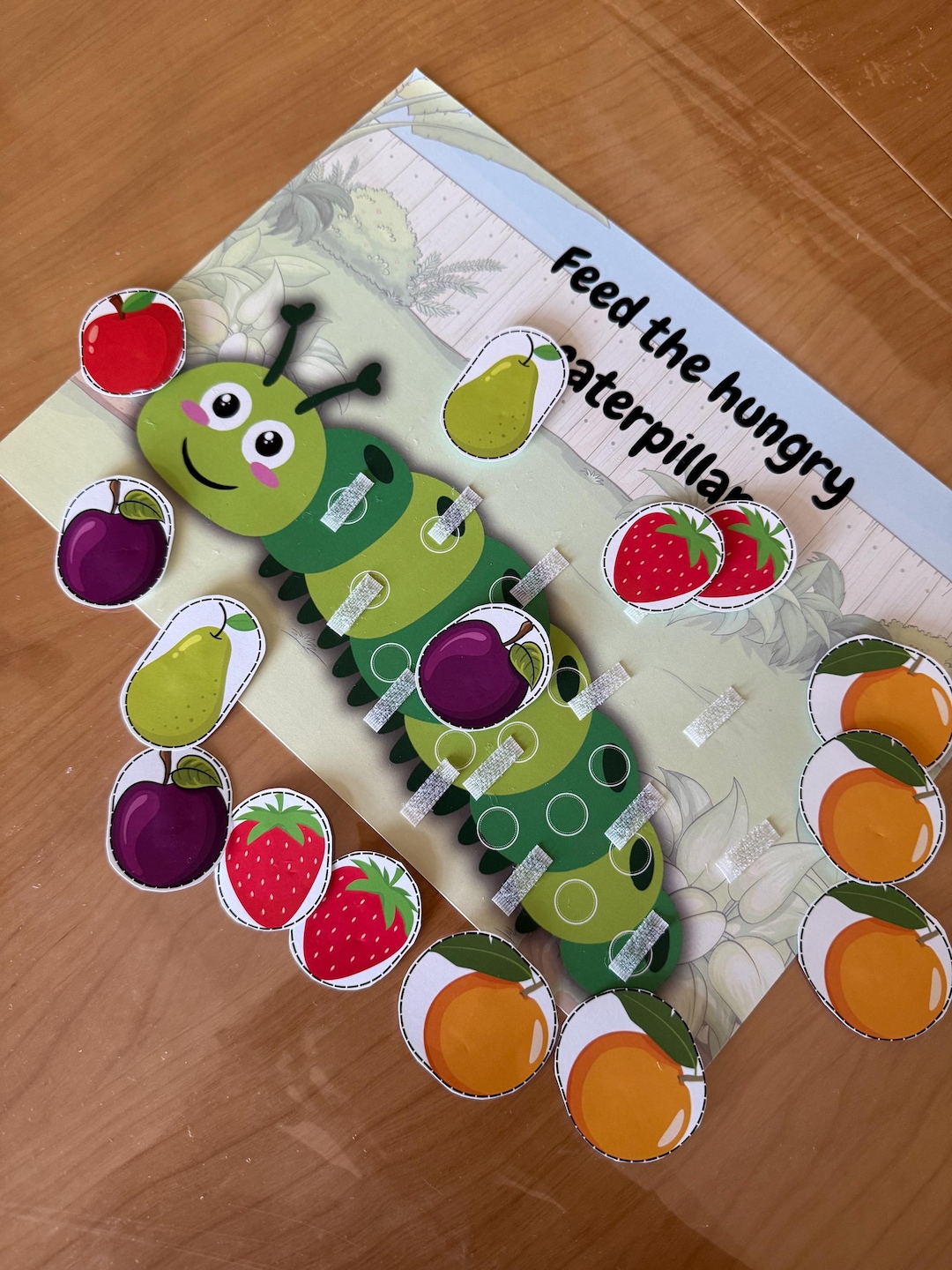 Feed the Hungry Caterpillar Activity | Fruit Cut Outs and Activity Mat ...