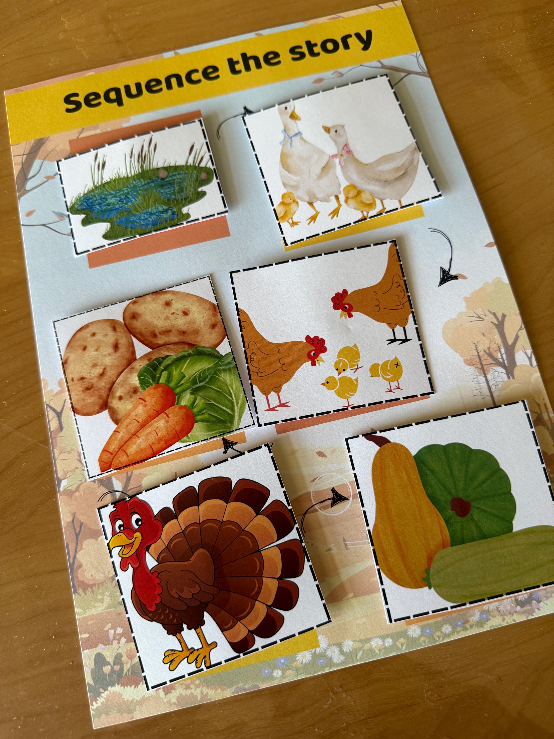 Leaf Man Sequencing Activity for Toddlers | Story Ordering Game ...