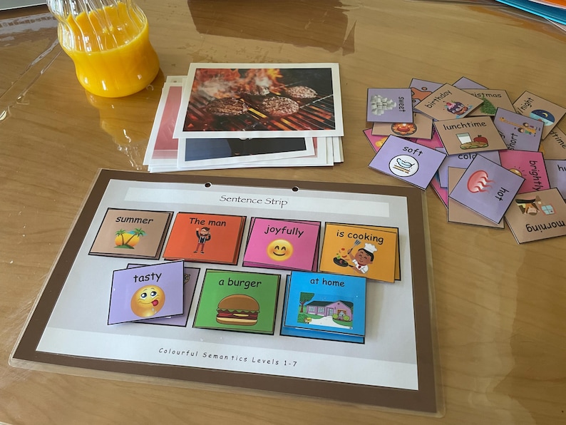 Colourful Semantics Level 5-7: Preschool Speech Therapy Visual Aids ...