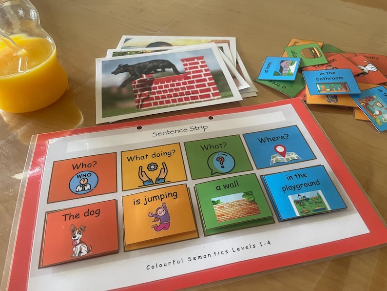 Colourful Semantics Preschool Sentence Building Printables | Speech ...