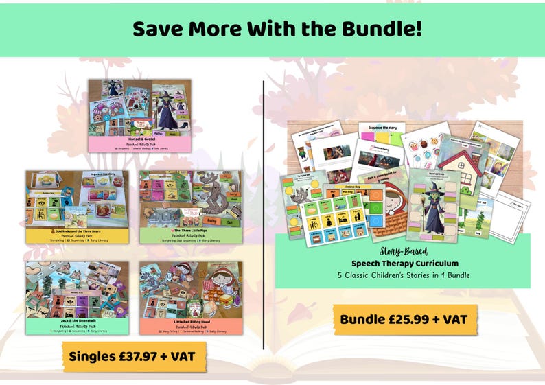 Goldilocks and the Three Bears Activity Bundle: Speech Therapy ...