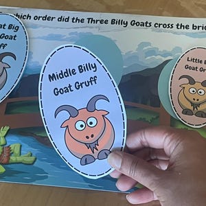 Three Billy Goats Gruff Story Sequencing Printable: Preschool ...