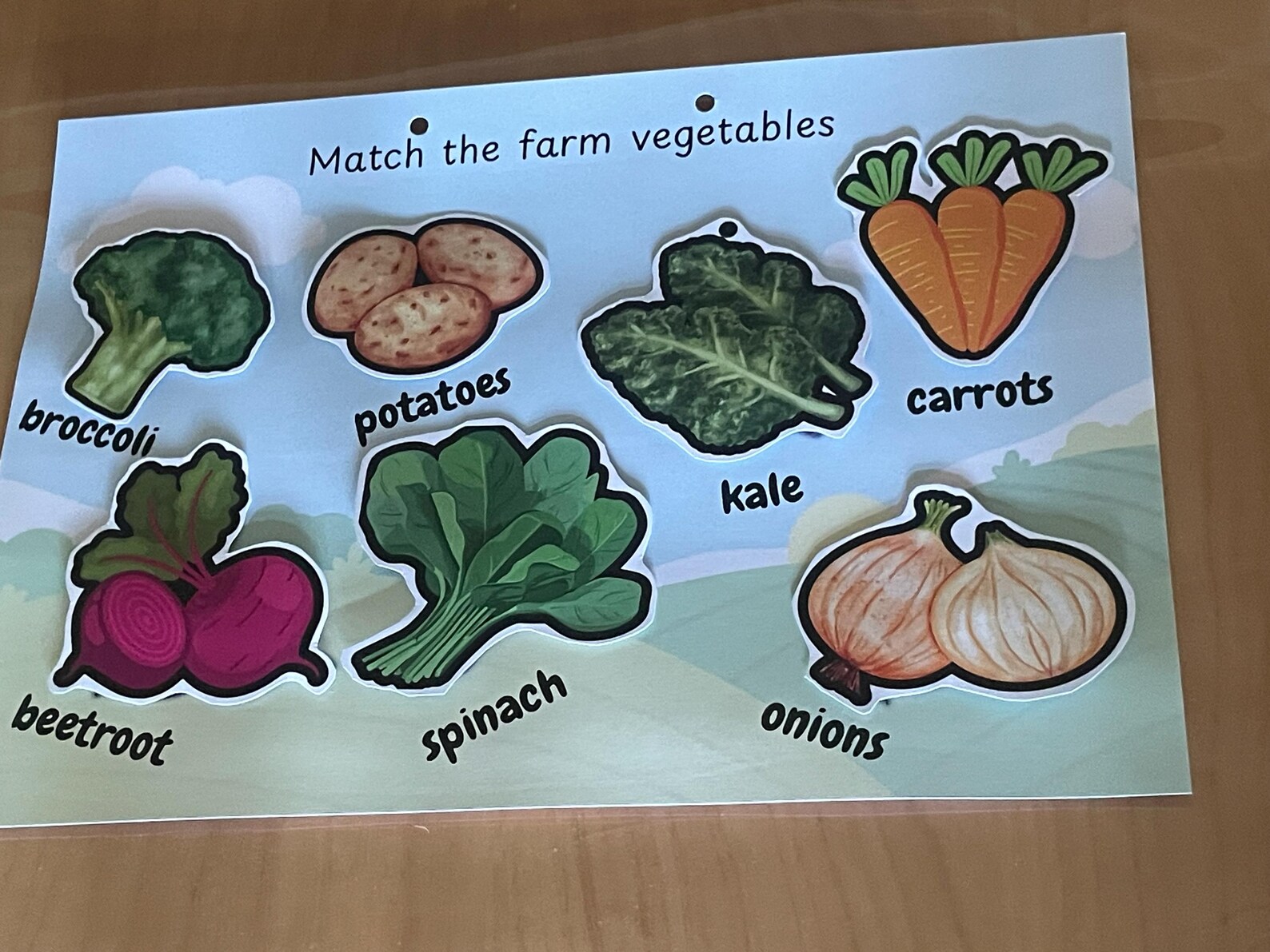 Fruit & Vegetable Matching Game: Preschool Nutrition Lesson (PDF ...