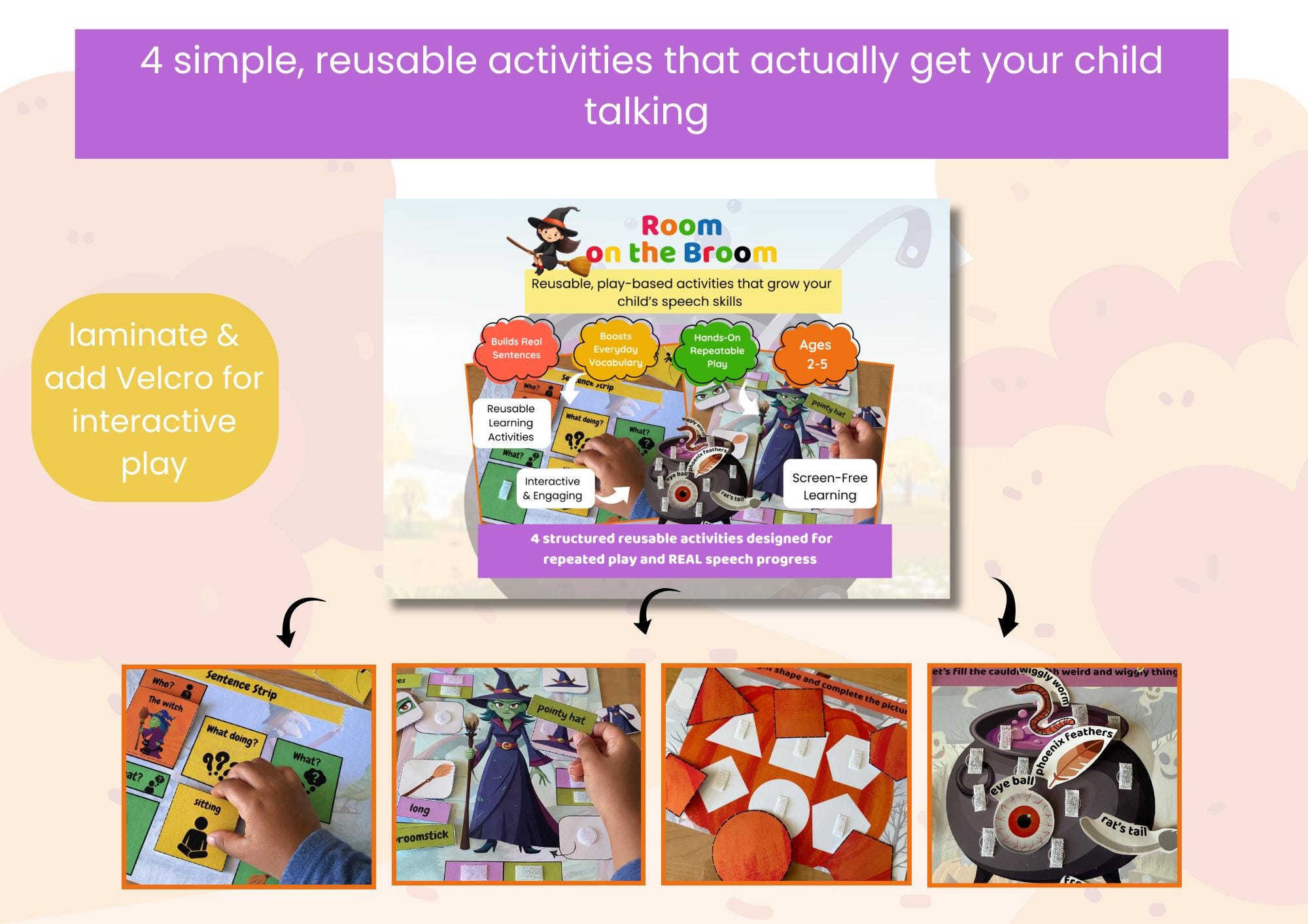 Room on the Broom Activities | Autumn Speech Therapy | Colourful ...