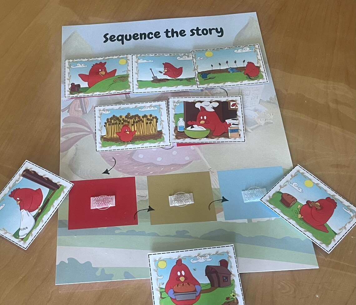 Little Red Hen Sequencing Activity | Preschool Speech & Language ...