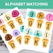 Alphabet Matching Game, Upper and Lower Case Letters (digital Download ...