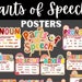 Boho Parts of Speech Posters, Grammar Classroom Decor (digital Download ...