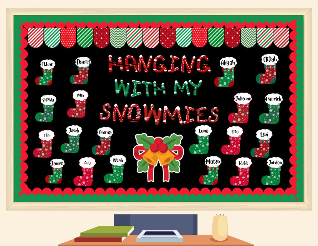 Christmas Classroom Bulletin Board, Holiday Decor (PPT) - Etsy