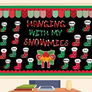 Christmas Classroom Bulletin Board, Holiday Decor (PPT) - Etsy