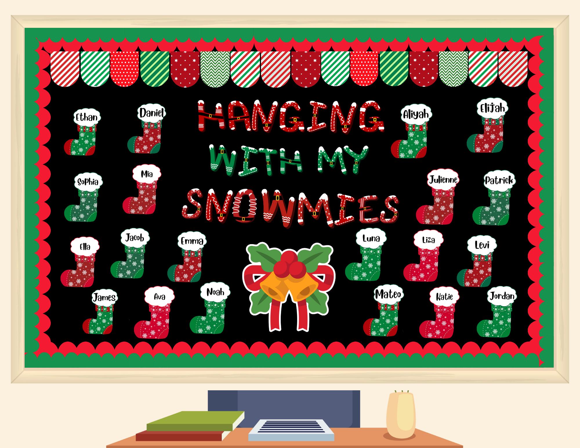 Christmas Bulletin Board, Classroom Decor, Bulletin Board, Christmas ...