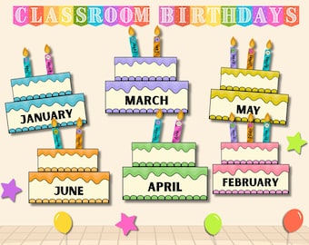 Cake Birthday Bulletin Board Kit || Cake Birthday Display Bulletin ...