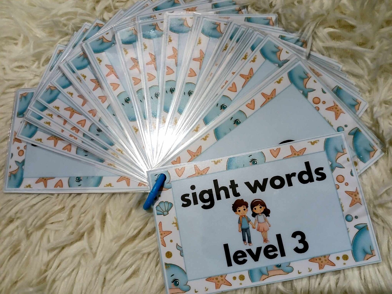 Sight Words Flashcards Level 1-5 (digital Download) - Etsy