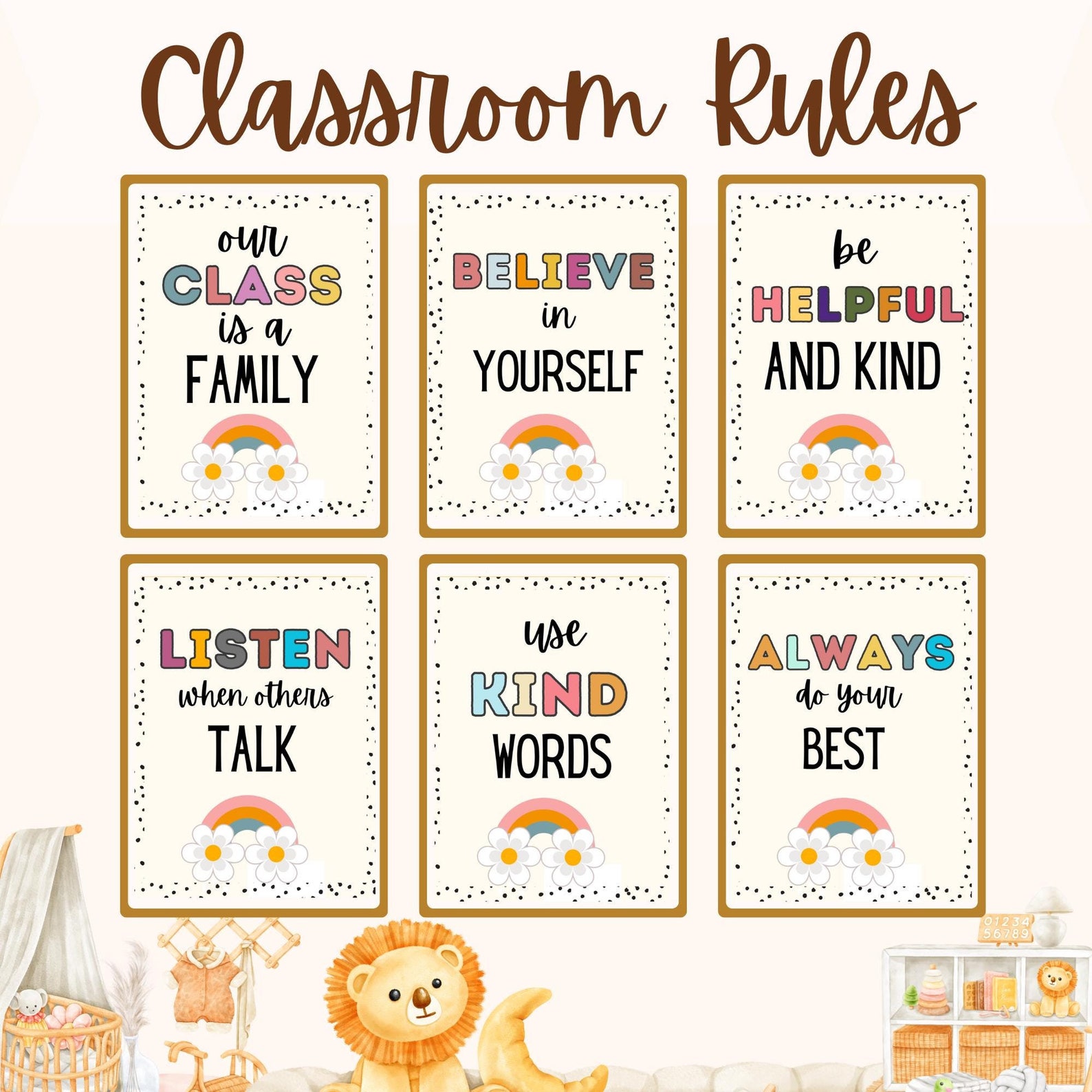 Classroom Rules Printable Elementary Rules Classroom Rules High School ...