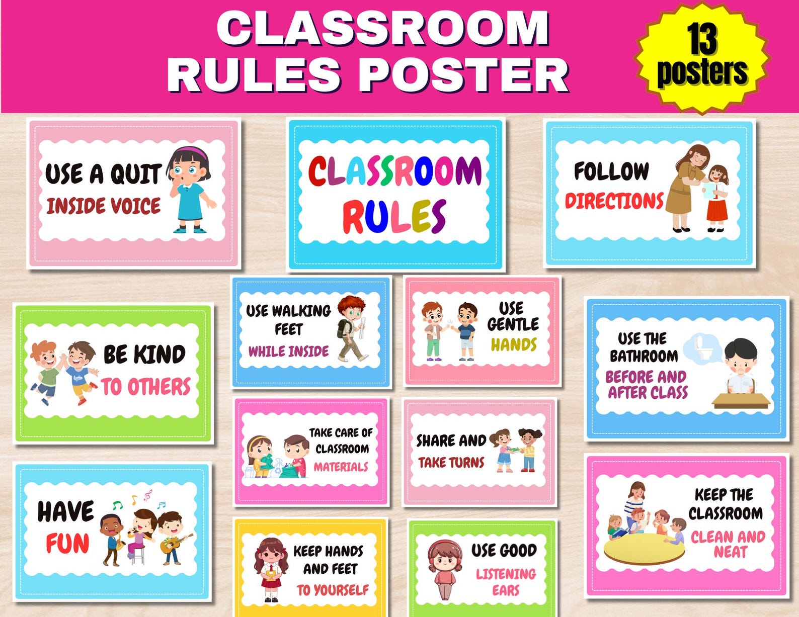 Classroom Rules Printable | Daycare Rules | Classroom Rules | Daycare ...