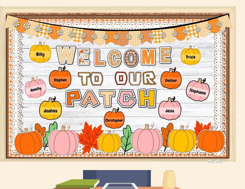 Fall Classroom Bulletin Board Kit | Printable Autumn Decor - Etsy