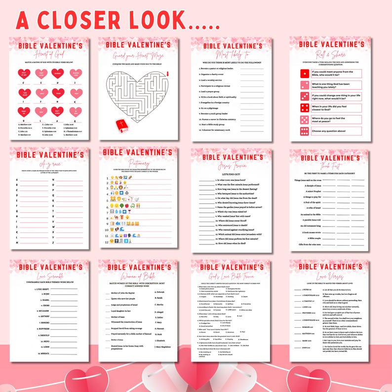 Valentine's Bible Games | Valentine's Church Games | Valentine's Party ...