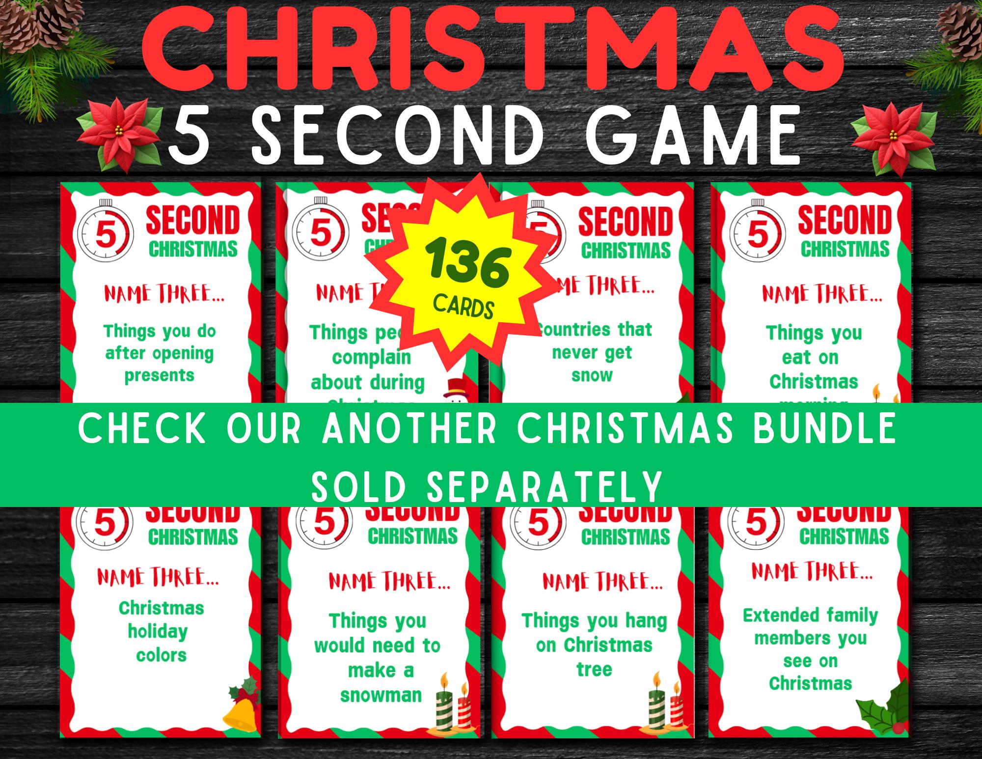 50 Christmas Games Bundle | Printable Holiday Party Games (PDF) - Etsy