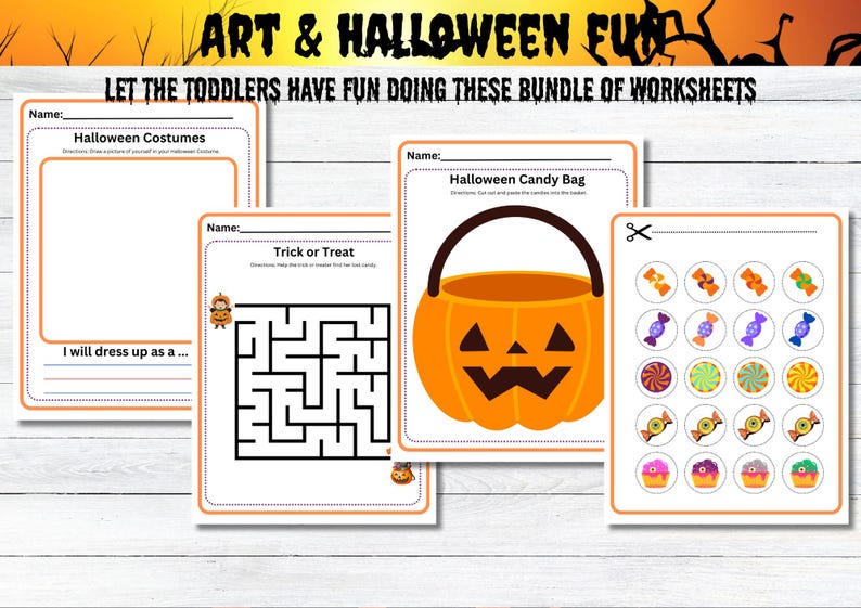 Halloween Educational Pack |halloween Bundle | Halloween Worksheets for ...