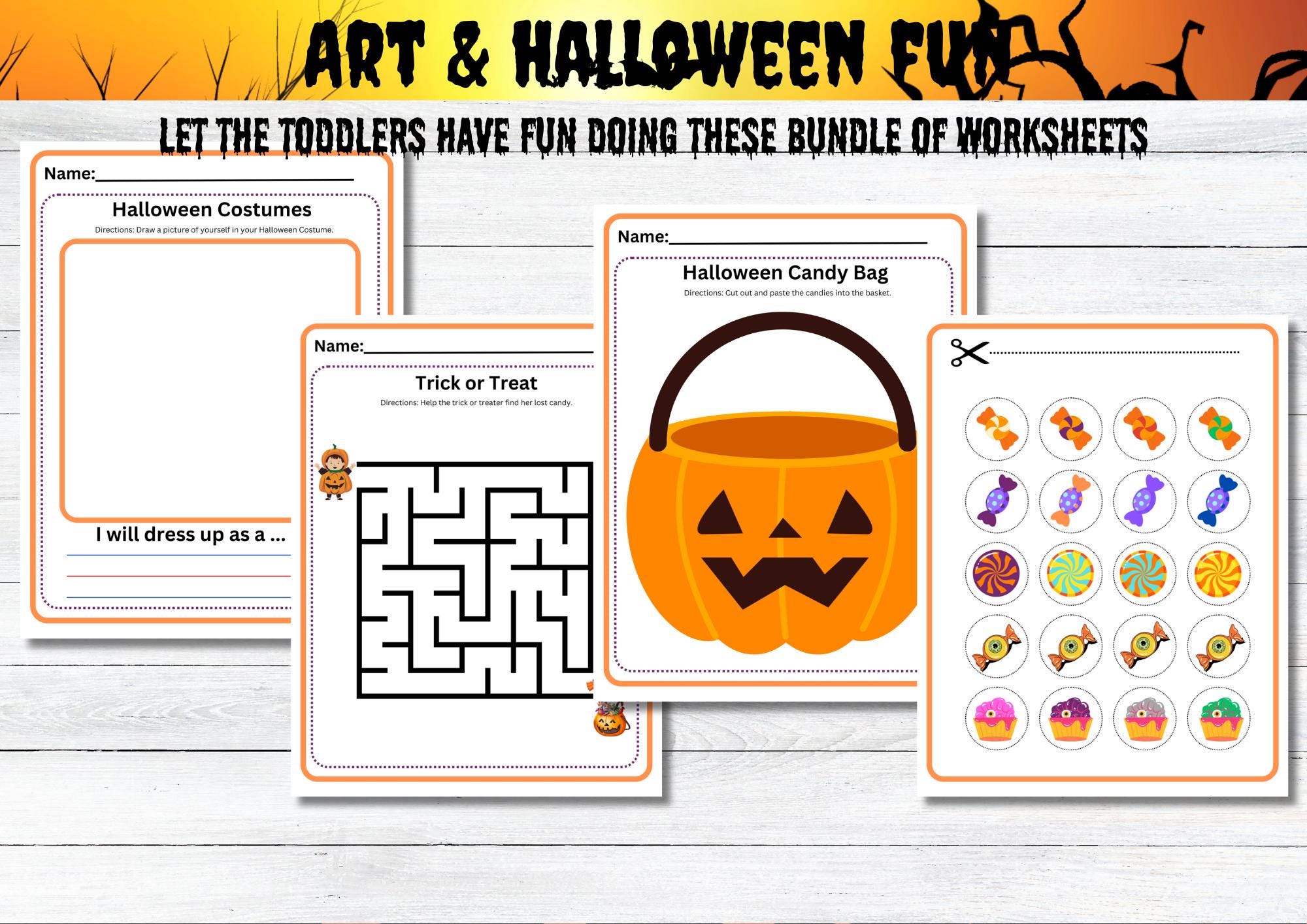 Halloween Educational Pack |halloween Bundle | Halloween Worksheets for ...