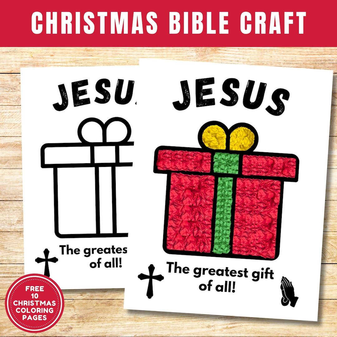 Christmas Nativity Craft | Sunday School Bible Activity (printable) - Etsy