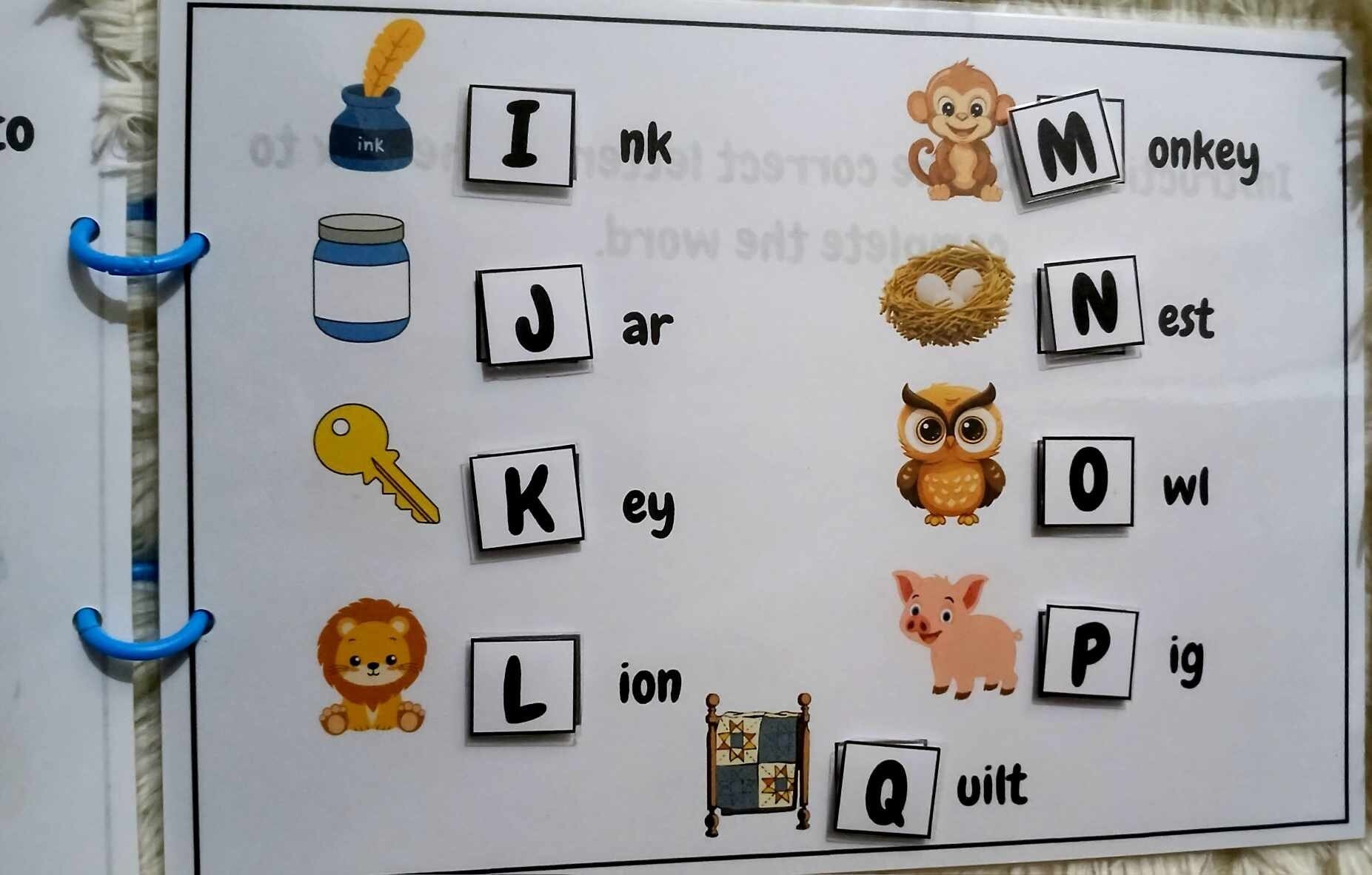 Beginning Sounds, Printable Alphabet Game, Preschool Curriculum ...