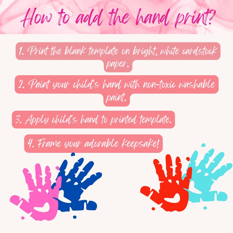 Labor Day Handprint Craft, Printable Labor Day Card, Patriotic ...