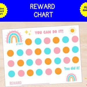 Positive Reward Chart, Classroom Teaching Materials (PDF, PNG) - Etsy