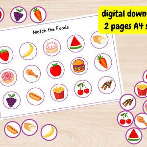 Color Matching Game, Busy Book Printable, Educational Activity ...