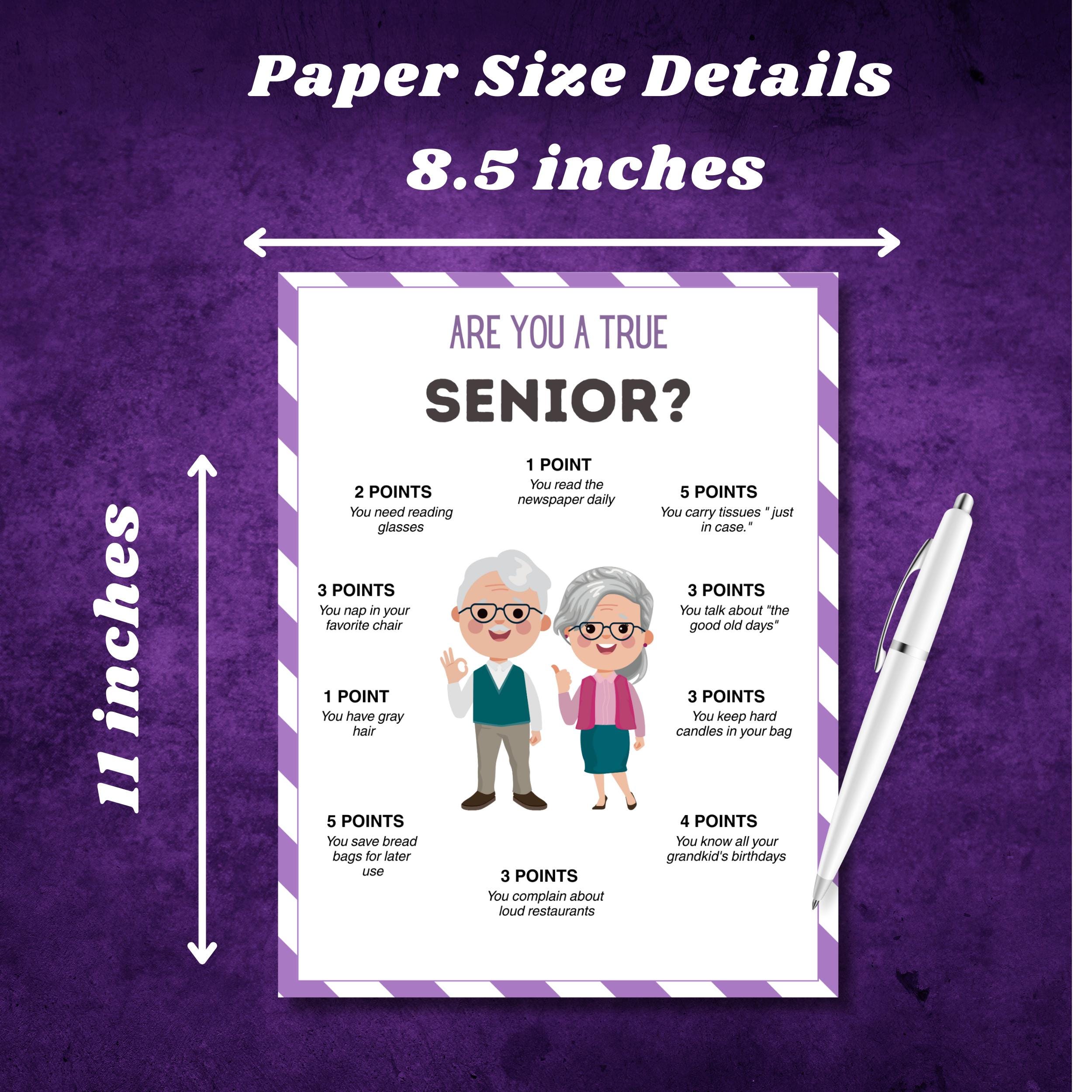 Printable Senior Games Bundle, 12 Fun Group Activities (digital ...